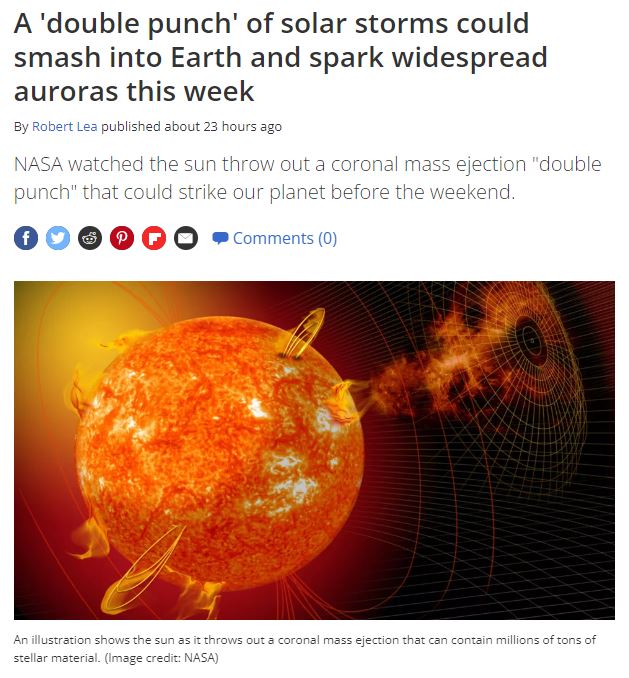 A Solar Storm is due to hit Earth Today, Sparking Stunning Auroras ...